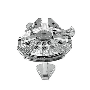 Metal Earth Fascinations Star Wars Millennium Falcon 3D Metal Model Kit Bundle with Tweezers