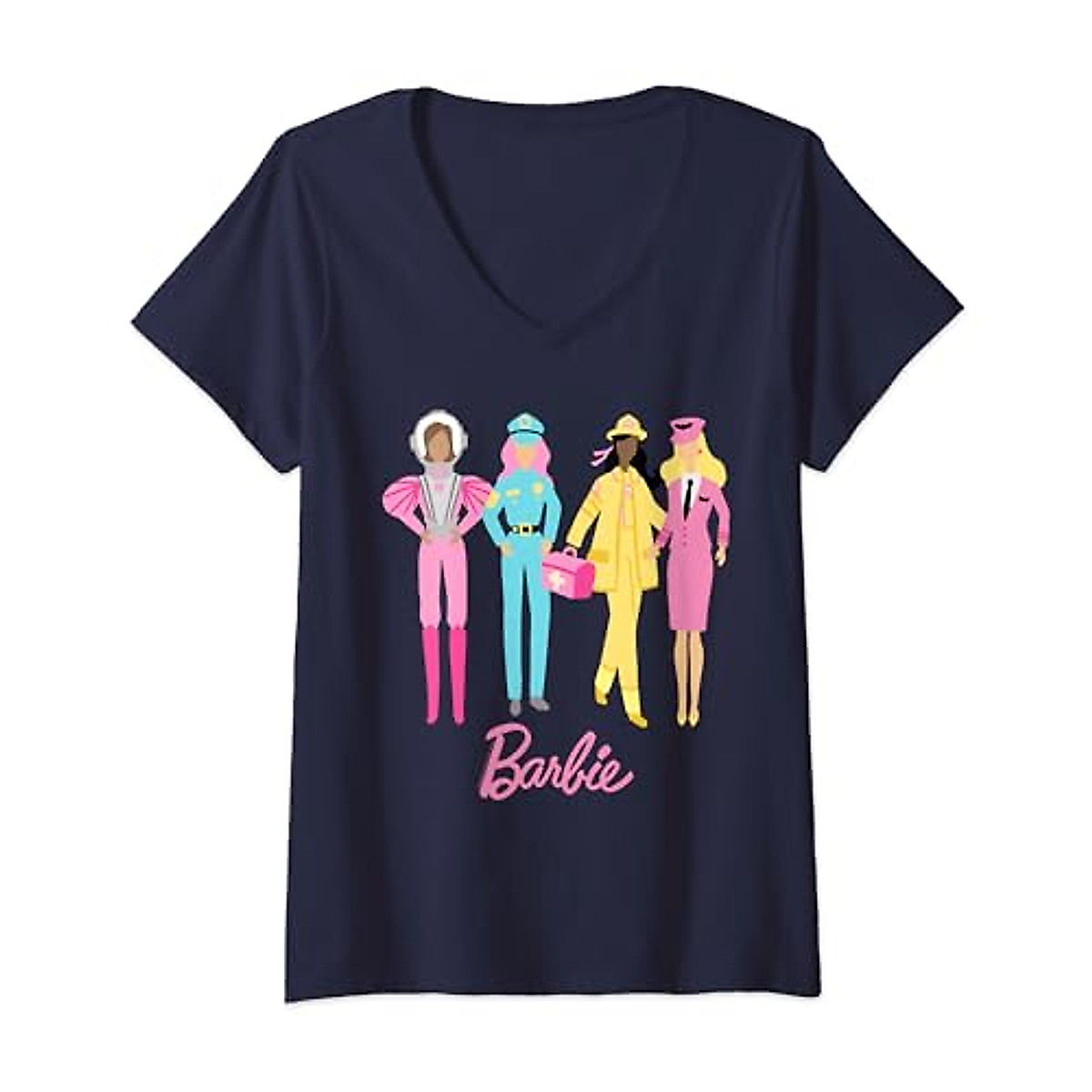 Barbie 60th Anniversary Fashion V-Neck T-Shirt