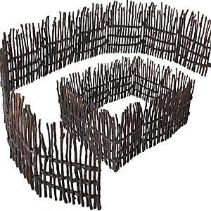 20PCS Corral Fence Toy Accessories Panel Set Farm Corral Fence with Gate Horse Paddock Barn Farm Animals for Toddlers Kids Preschool Educational Gift Sets