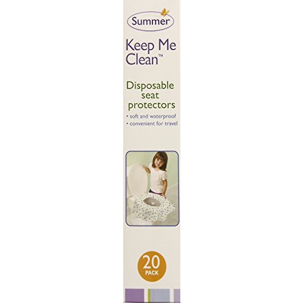 Summer Keep Me Clean Disposable Potty Protectors Travel Pack, 20-Count