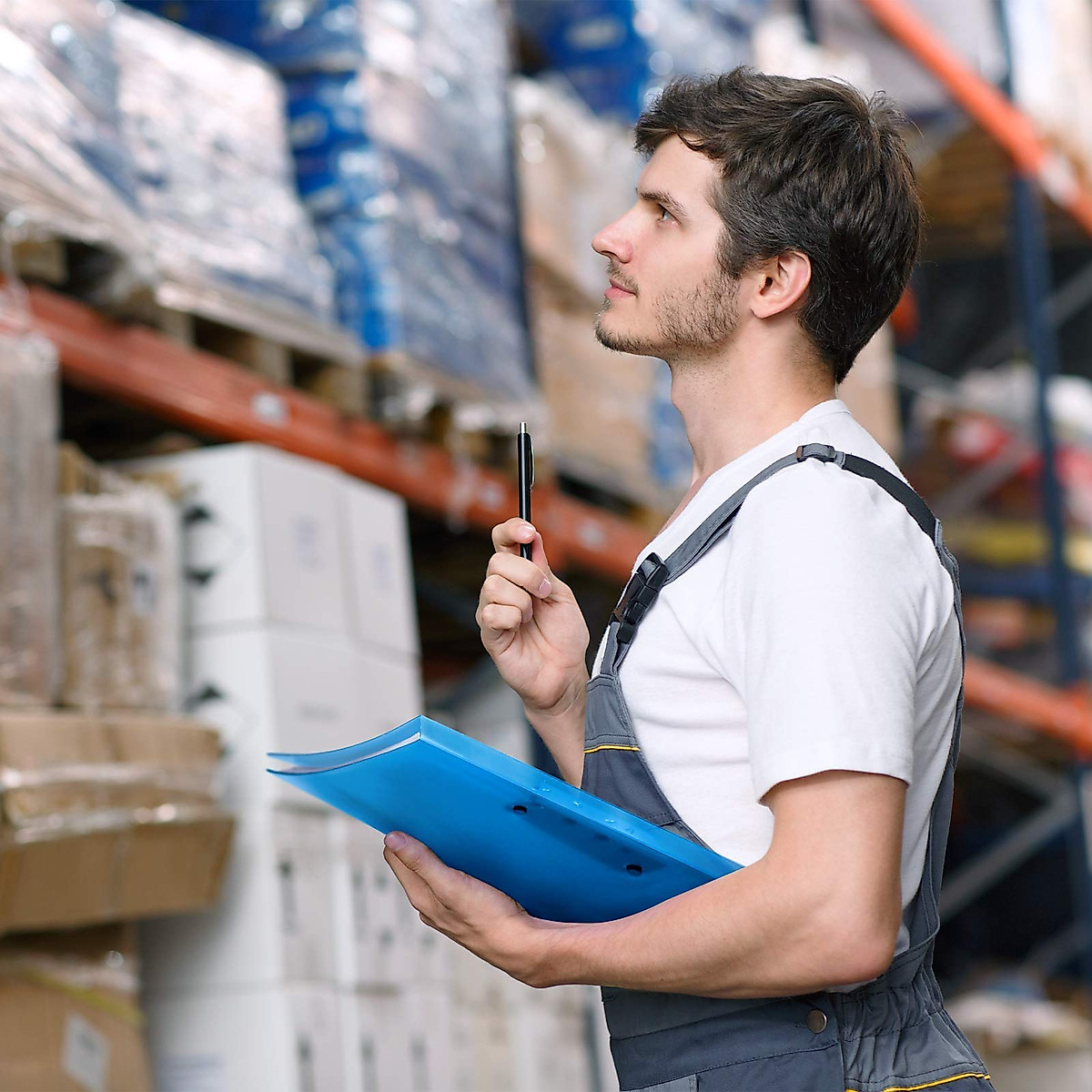 CRANBURY Punchless Clamp Binder (4-Pack, Assorted Colors), Ringless Binder Holds 100 Letter Size Pages, Documents, 8.5x11 Folder with Metal Clip for Home or Office, Transparent Acid-Free Poly