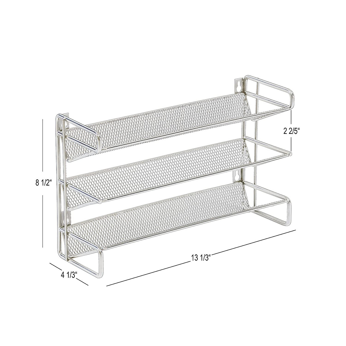 GONGSHI 3 Tier Spice Rack Organizer with 21 Empty Spice Jars, 386 Spice Labels, Chalk Marker and Funnel Set for Countertop Cabinet Pantry or Wall Door Mount - Black