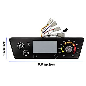 Bbqzone Digital Thermostat Control Board Replacement Part for Pit Boss Wood Pellet Grill Tailgater P7-340/ Lexington P7-540/ Classic P7-700/ Austin XL P7-100/ 440FB1 Matte Black