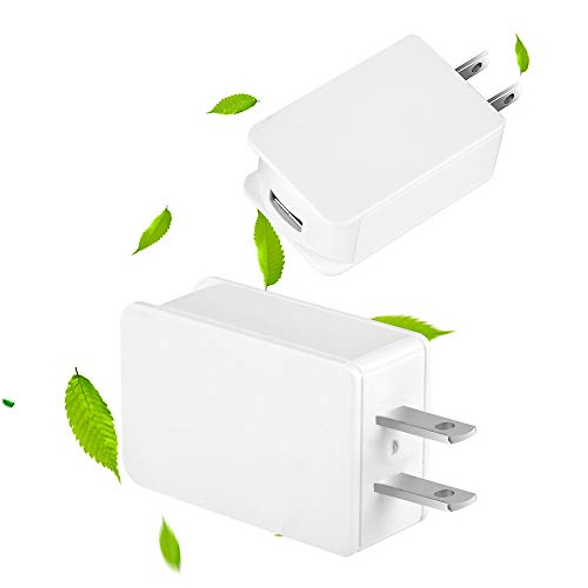 Gowoops Power Adapter 5V 2A + Micro USB Cable ON Off Switch White, Universal Travel Charger Power Supply USB Plug Cell Phone Block Cube Compatible with iPhone, iPad, Google Nexus, Samsung and More