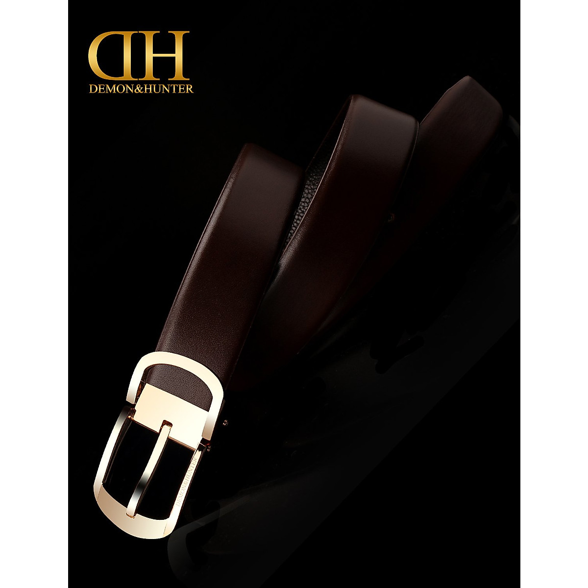 Demon&Hunter PBL Series Men's Pin Buckle Belt H00507(110CM)