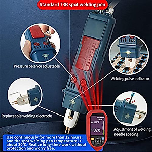 ALSUP Battery Pack Spot Welder 801D Pulse Spot Welder Precision Battery Welder 12KW Capacitor Energy Storage Spot Welder 18650 14500 Lithium Battery Pack Construction