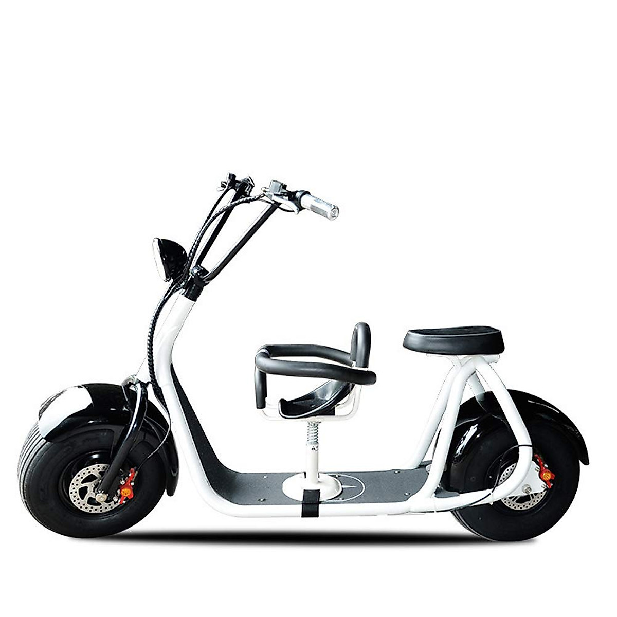 Zmmyr Electric Bicycle Child Safety Seat Pedal Motorcycle Scooter Can Lift Detachable Front Baby Kids Seats for Electric Scooters (Half Surrounded)