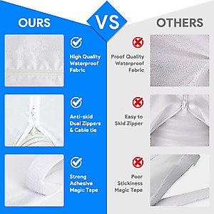 Gruntbear Portable Air Conditioner Window Seal Kit, 400CM (157'') AC Casement , Hot Air Stop Air Exchange Guards with Zip and Adhesive Fastener Works with Tumble Dryer, Keep House Cool