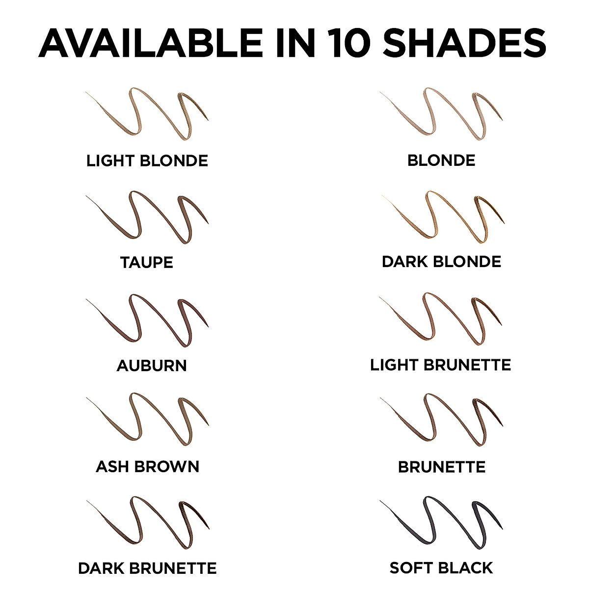 L'Oreal Paris Makeup Brow Stylist Definer Waterproof Eyebrow Pencil, Ultra-Fine Mechanical Pencil, Draws Tiny Brow Hairs and Fills in Sparse Areas and Gaps, Brunette, 0.003 Ounce (Pack of 2)