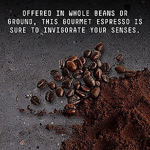 Stone Street Knee Buckling Espresso Coffee, Ground, High Caffeine Blend, Dark Roast, 1 LB