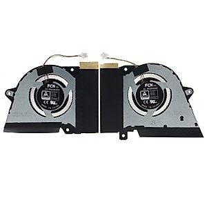 CPU & GPU Cooling Fan for ASUS ROG Zephyrus G14 GA401Q GA401QC GA401QE GA401QH GA401QM GA401IHR 12V 1A FN58 FNNW 13NR05S0AP0101 DFSCK22D05883K FN59 FNNX 13NR05S0AP0201 DFSCK221151818 12V 1A