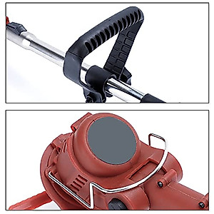 Walk-Behind Lawn Mowers Lawn Tool, Cordless Lawn Mower for Lawn, Yard, Garden, Shrub Trimming and Pruning (Red w/Batteries)