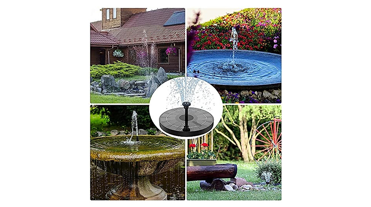 Mini Solar Water Fountain for Garden & Bird Bath Decor