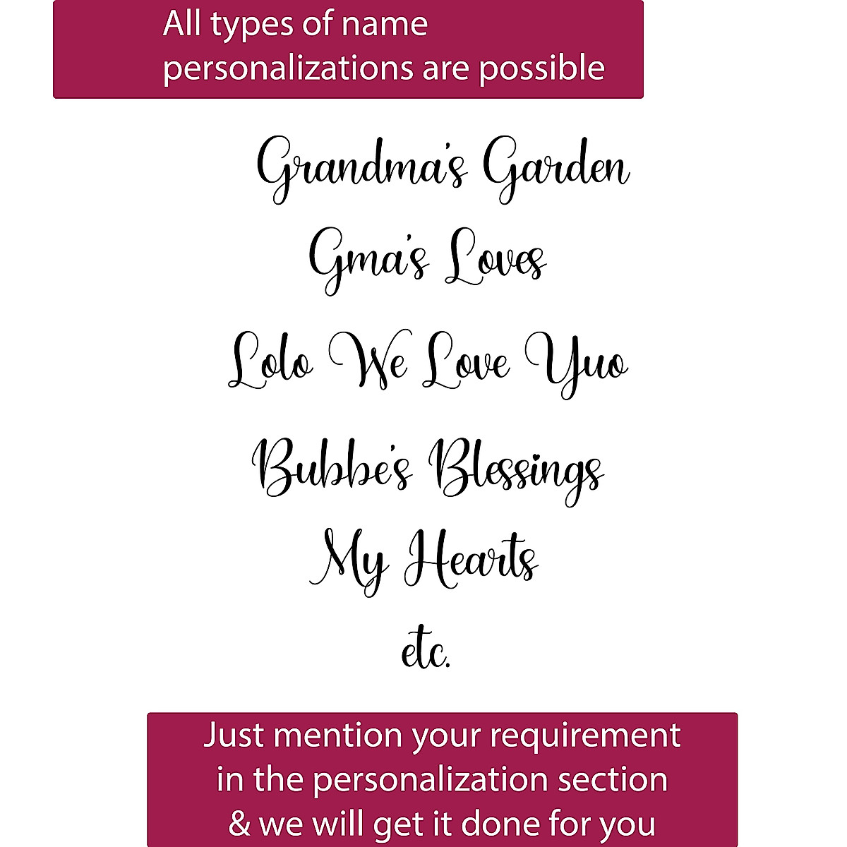 The Pine Trove Birth Flower Personalized Platter for Nanny for Mother's Day, Christmas, Birthday (10x14 inch, ThermoSāf® Polymer Platter)