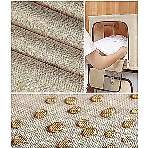 ZyHMW Large Clothes Storage Bag Organizer, 66L Clothes Storage Bins, Foldable Closet Organizers Storage Containers (Color : Ff)