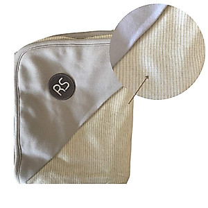 Radia Smart® 5G Blocking, EMF Protection Baby Blanket, Pregnancy Belly Shielding, Natural Cotton, Large 43 x 35