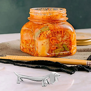 Tofficu 6pcs Puppy Chopstick Rest Japanese Chopstick Rest Dining Room Decor for Table Fondant Molds Chopstick Stand Holders Ceramic Decor Chopsticks Stand Fork Tableware Zinc Alloy Bracket