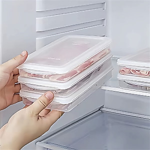 wulikanhua 2 Pack-Plastic Bacon Storage Containers with lids airtight Cold Cuts Cheese Deli Meat Saver Food Storage Container for Refrigerators,Freezer, Lunch Box Cookie Holder meal prep container