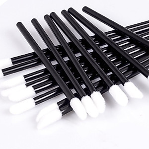 Disposable Lipstick Wands Applicators 600pcs - Disposable Lip Brushes Disposable Lip Wands ECBASKET Lipgloss Applicators Tester Wands Disposable Makeup Applicators Makeup Brushes Tool Kits Black