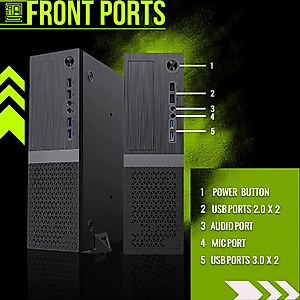 Gaming Desktop PC, Intel Core i5 8th Gen, TechMagnet Heera, AMD RX 550 Graphics, 16GB RAM, 1TB SSD | 2TB HDD, MTG New 27 Inch Dual Monitor, Gaming Kit Webcam, Win 10 Pro (Renewed)