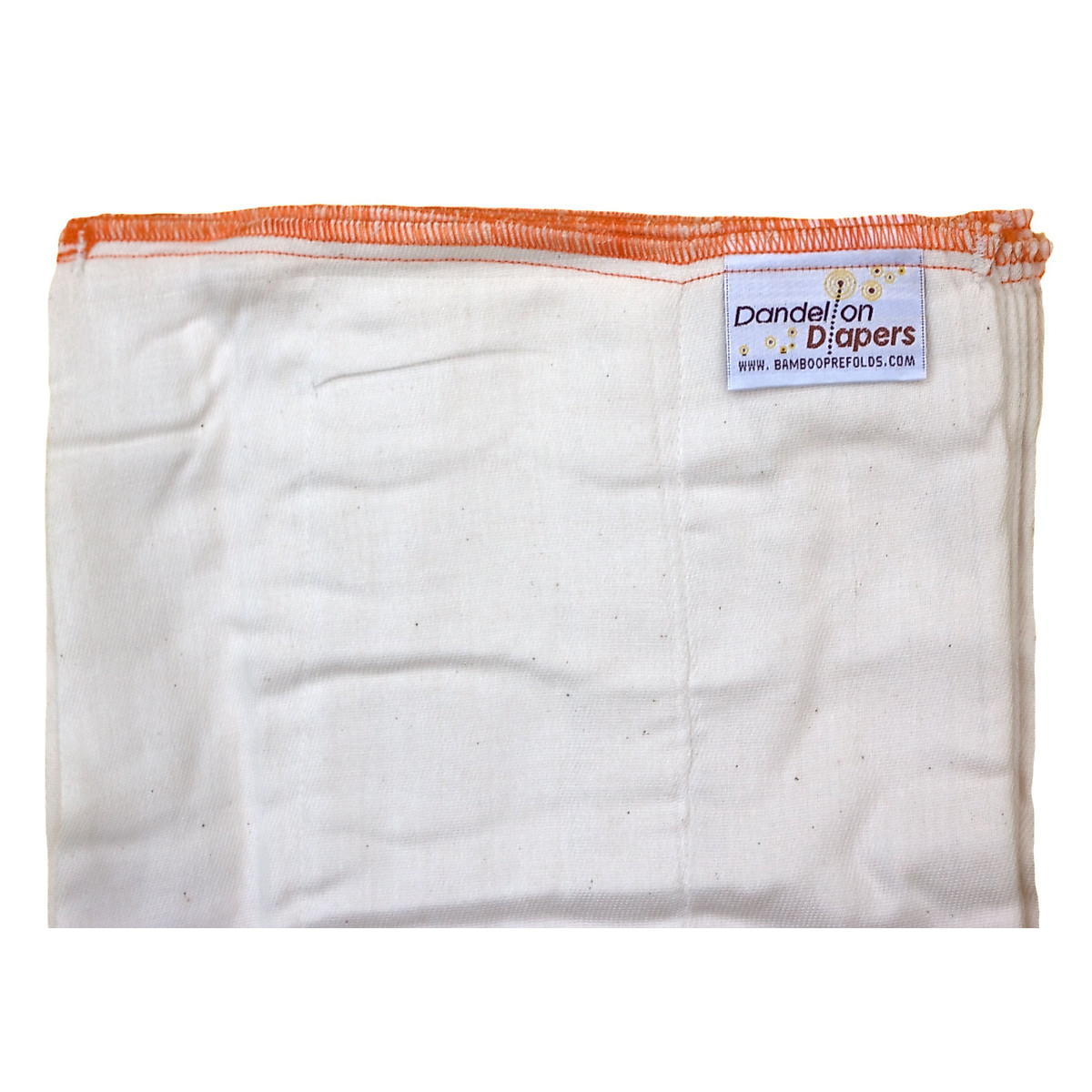 Dandelion Diapers Prefold Cloth Diapers Made from Viscose Bamboo and Cotton Blend Versatile Baby Diaper, 12 Count - Size 1 Newborn