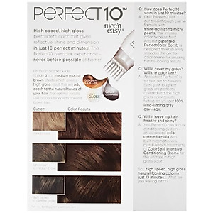 Clairol Nice'n Easy Perfect 10 Permanent Hair Dye, 5 Medium Brown Hair Color, Pack of 1