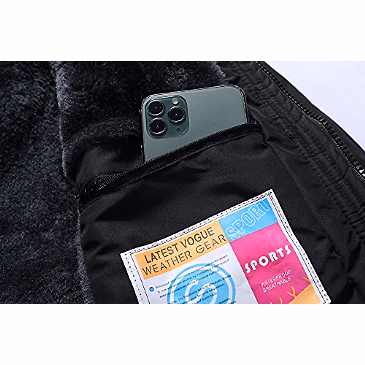 OTU Women's Waterproof Ski Jacket Snowboarding Windbreaker Warm Winter Hooded Mountain Snow Coat Large