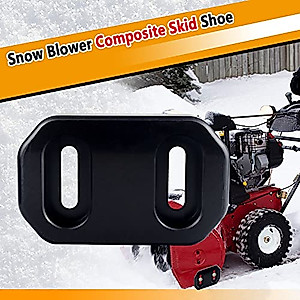 ZHIXING M144012 780-286 Snowblower Composite Skid Compatible with A-riens 02483859 01016500 A108BD, for JohnD-eere M124413 M144012 Snowblower Models.