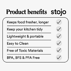 STOJO Collapsible Sandwich Box – 24oz, Reusable Food Storage Container, Silicone Bowl for Hot/Cold Food – Meal Prep, Lunch, Camping, Hiking – Dishwasher Safe (Set of 1, Carnation)