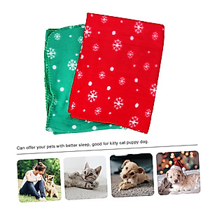 minkissy 4 Pcs Pet Mat Pet Blanket Pet Pad Pet Cushion Cat Bed Cushion Washable Pet Bed Dog Crate Mat Pet Sleeping Mat Dog Blanket Mat Christmas Dog Pad Dog Mat Cat Mat Sleeping Pad Cloth