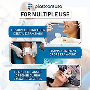 600 Count Gauze Pads 3x3 - Soft 4-Ply Non Woven Gauze Sponges - Non Sterile Dental Gauze & Esthetic Wipes - All Purpose Medical Gauze Squares for First Aid, Surgical, Wound Dressing (3 Packs of 200)