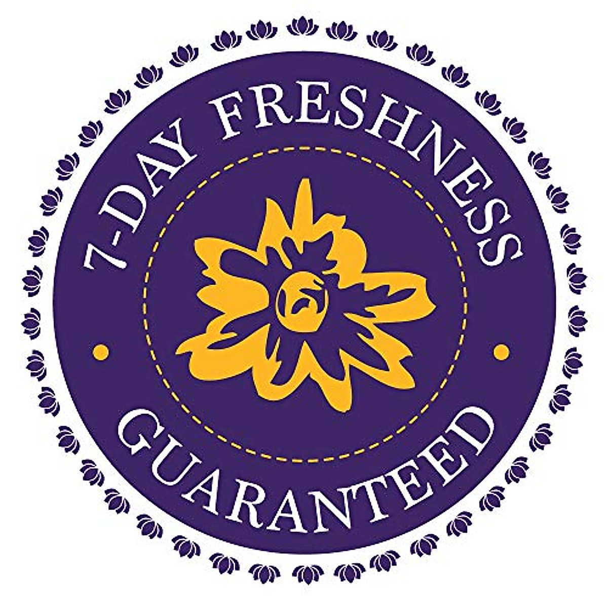 KaBloom Sapphire Red Bouquet of Fresh Red Roses and Exotic Blue Orchids with Vase