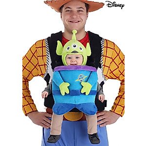 elope Disney Toy Story Little Alien Space Men Baby Carrier Cover Costume, Infant Halloween Costume Character Standard - Multicolor