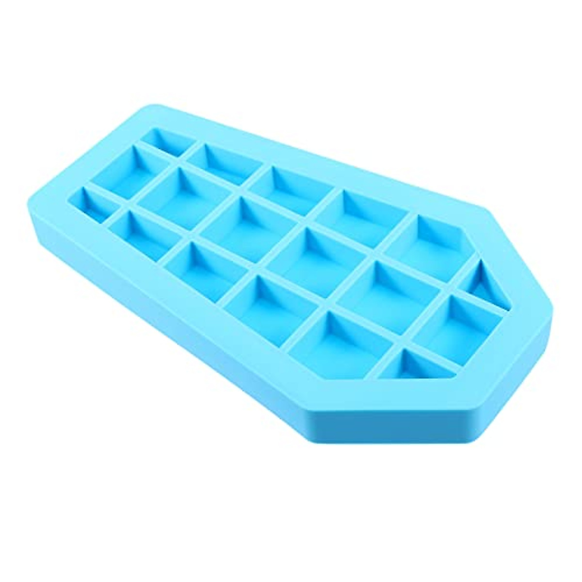 TEHAUX Box Coffin Epoxy Mold Resin Mold Tray Mold Tuile Molds Silicone Storage Box Resin Juice Ice Cube Silicone Ice Cube Tray Silicone Epoxy Mold DIY Handmade Tool Coffin Case Mold Blue
