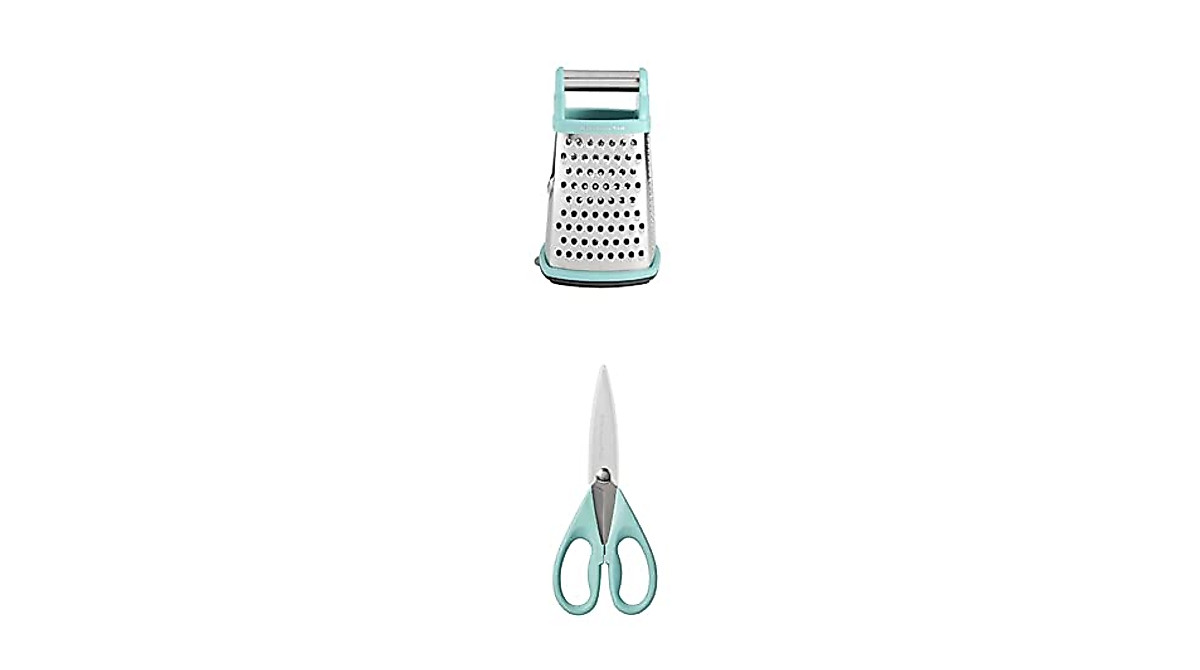 KitchenAid Gourmet 4-Sided Stainless Steel Grater & Shears | Easy Grating