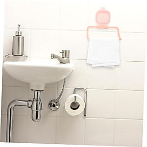 Alipis 6 Pcs Towel rack single towel bar hand towel storage towel ring holder blanket storage for living room wall mounted towel holder towel hanger for bathroom set child no trace pp