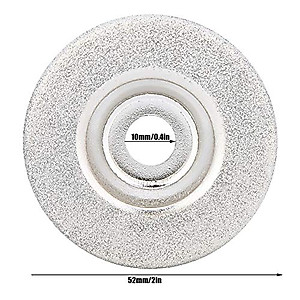 Multifunction Grinding Wheel Grinding Disc Polishing Grinding Wheel 52mm/2in Diameter Diamonds Grinder for Carbide Metal