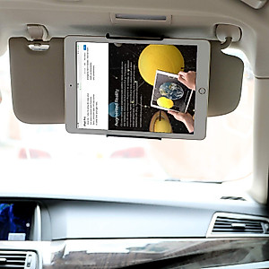 Hikig Visor Tablet Mount for 7-11 Inch Tablets, iPad 6/5/4/3/2/1, iPad Mini 5/4/3/2/1, iPad Air 3/2/1, Kindle, Android Tablets - Black