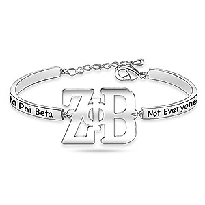 U-CHYTY Sorority Bracelet 1920 Greek Sorority Bracelet Finer Women Jewelry Sorority Gift for Finer Women(CBR)