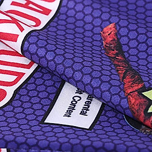 Women Sleepwear One Piece V Neck Button Up Cotton Pajama Jumpsuit Long Sleeve Trouser Pants Night Wear Romper (Backwoods-purple, Medium)