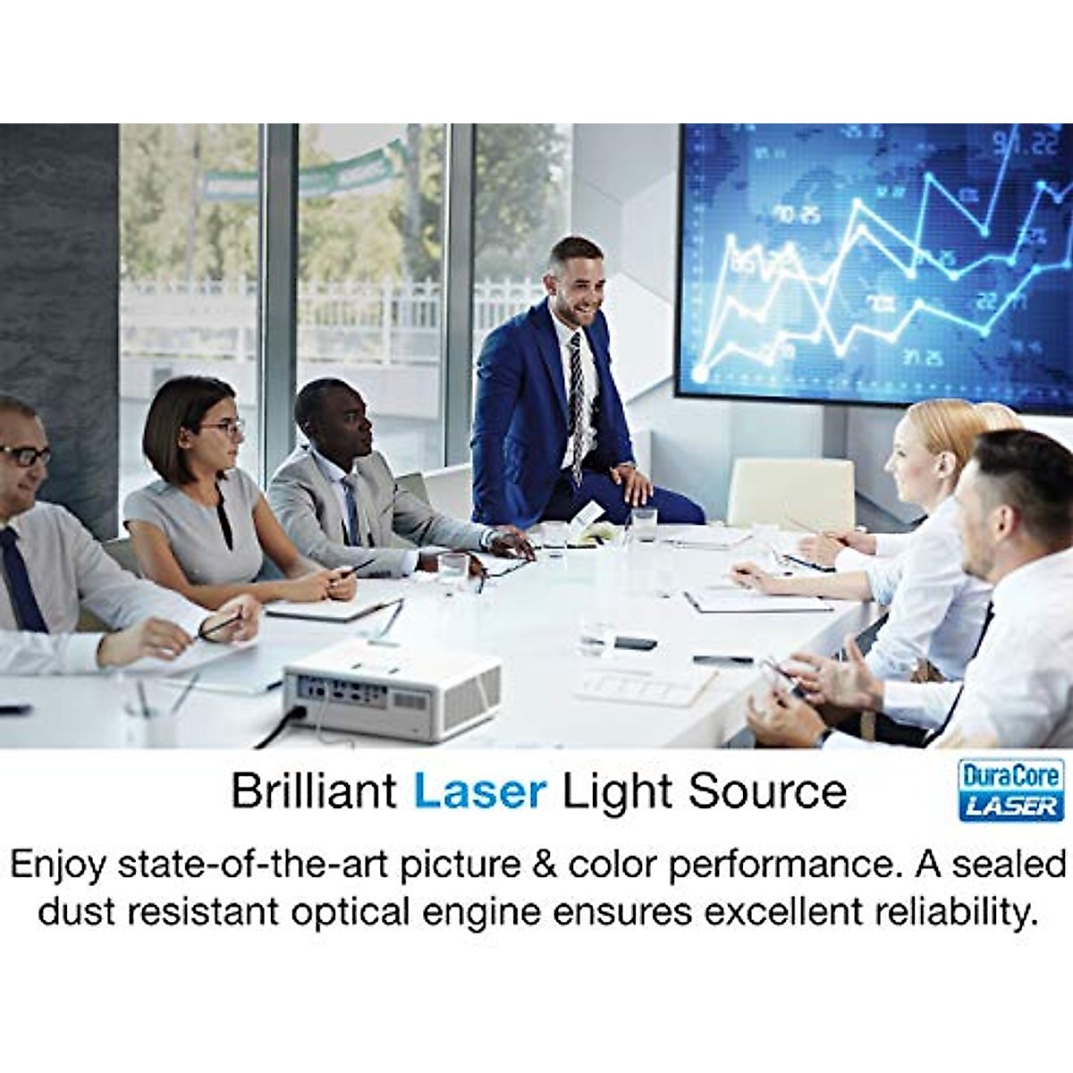 Optoma ZW400 WXGA Professional Laser Projector | Compact Design & Bright 4000 lumens | DuraCore Laser Technology, Up to 30,000 Hours | Network Control | 4K HDR Input | Quiet Operation