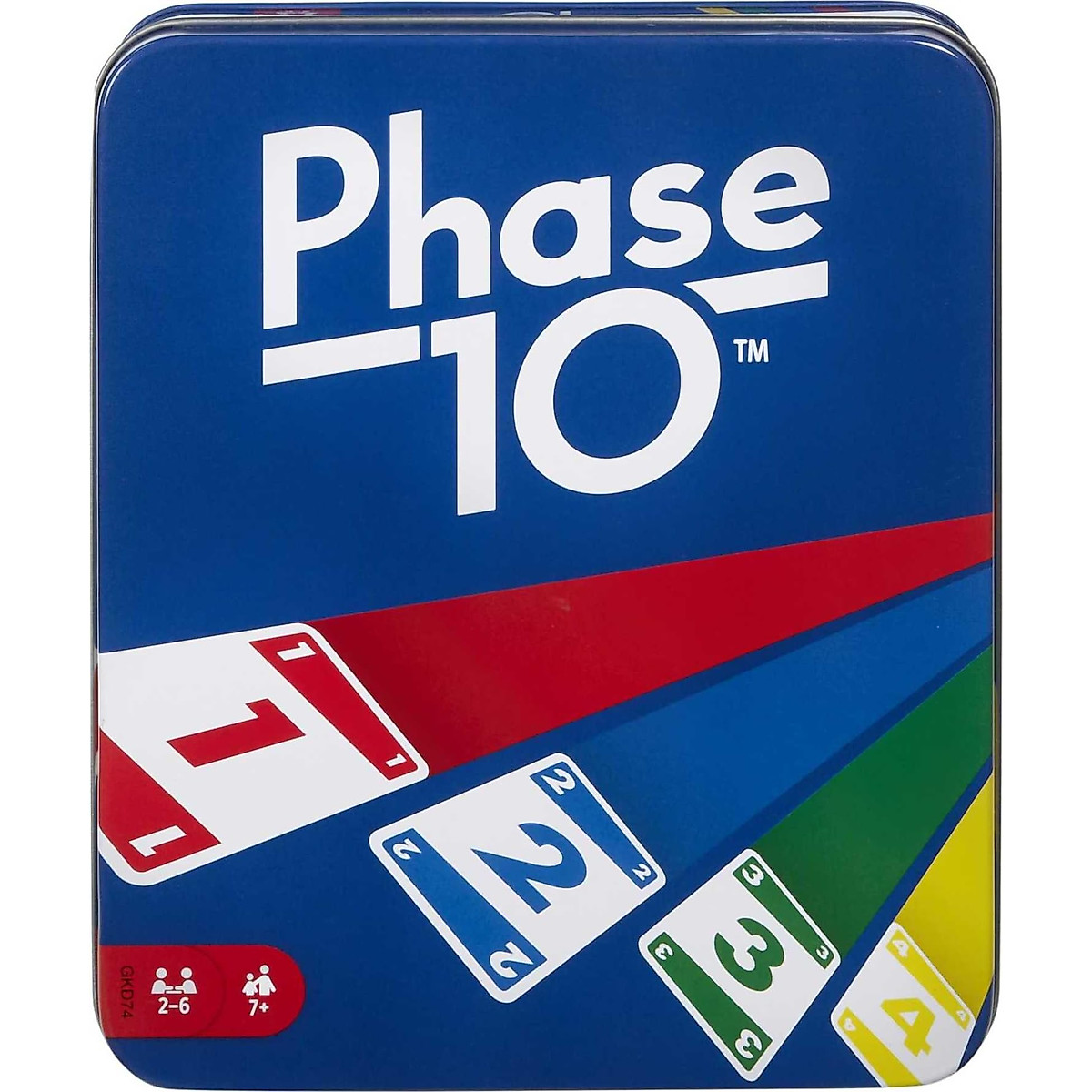 Mattel Games Phase 10 Card Game for Families, Adults and Kids, Challenging & Exciting Rummy-Style Play in a Storage Tin (Amazon Exclusive)