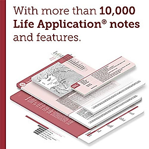 Tyndale NIV Life Application Study Bible, Third Edition, Large Print (Hardcover, Indexed, Red Letter) – New International Version – Large Print Study Bible for Enhanced Readability