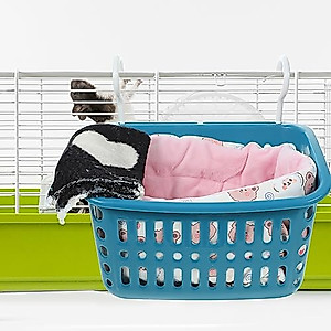 PATKAW Hamster Hammock Small Rat Hammock Winter Warm Hanging Basket Bed with Removable Cushion Blanket Hamster Cage Accessories for Guinea Pig Chinchilla Ferret Hamster Hanging Hammock