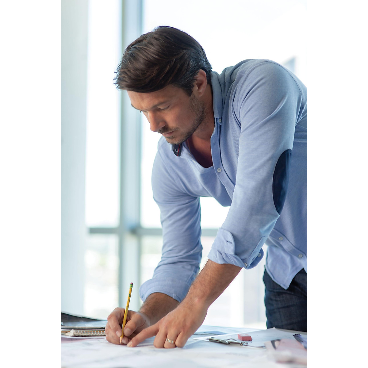 TICONDEROGA Pink Carnation Erasers, Wedge, Medium, Pink, 3 Count (Pack of 1) (X38943)