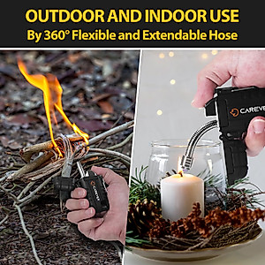 Electric Lighters Waterproof Gifts for Men: 360 Flexible USB Plasma Arc Camping Lighter - Christmas Stocking Stuffers for Adults Him Dad Husband Birthday Flameless Outdoor Grill Hunting Survival Gear