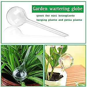 10 Pcs Plant Watering Globes,Clear Automatic Watering Bulbs,Plastic Garden Water Device for Plants,Water Drip Irrigationdevice Watering System