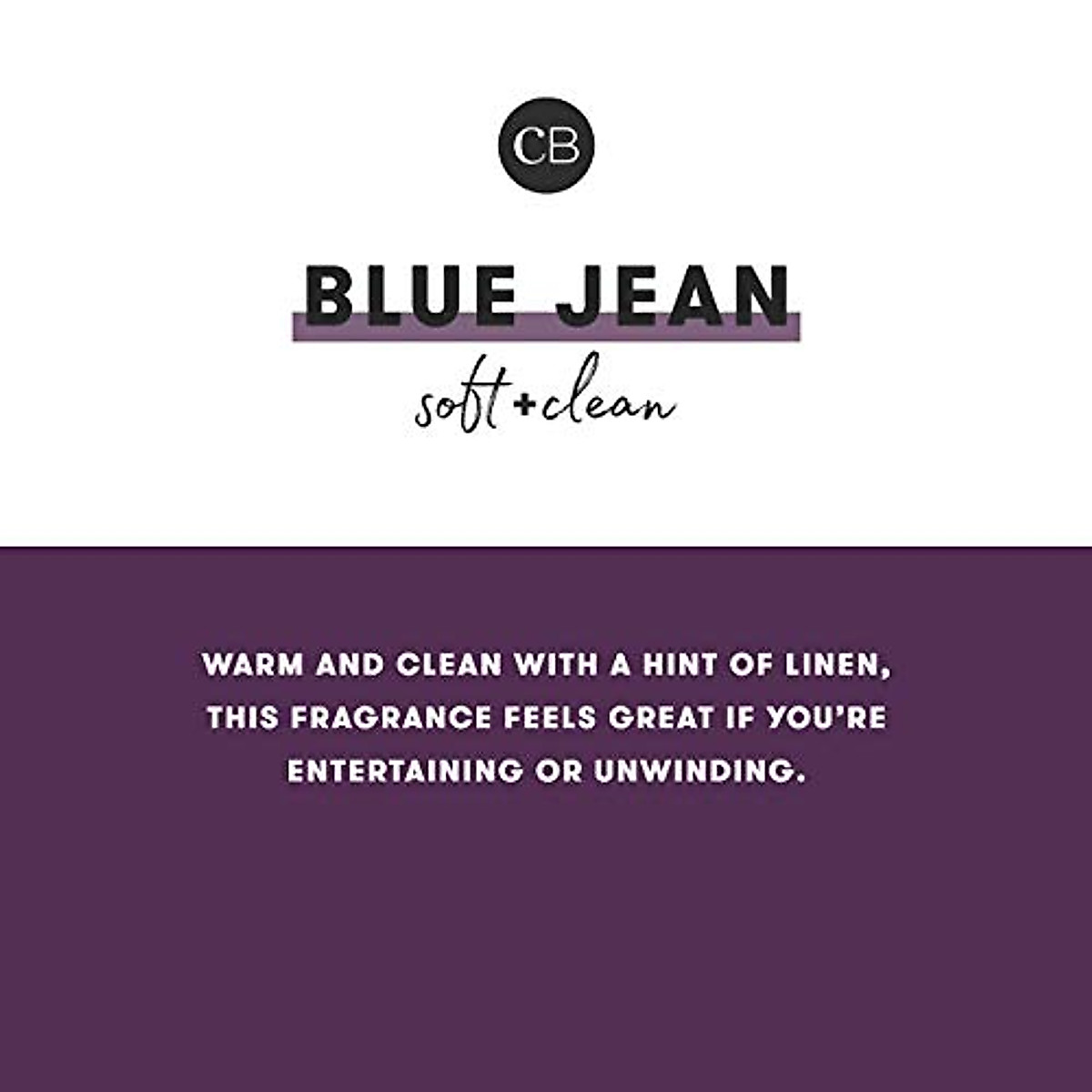 Capri Blue Mercury Blue Jean Scented Candle Bowl with Glass Candle Holder - Luxury Aromatherapy Candle - 15 Oz - Blue Jean - Luxury Aromatherapy Candle - Glass Candle with Soy Wax Blend