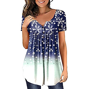 Tops for Women Casual Summer Short Sleeve Spring Tops for Women 2023 Trendy Pink Tops Women Career Blouses for Women Fashion 2023 Womans Long Brown Blouse for Women Off The Shoulder Tops for Women