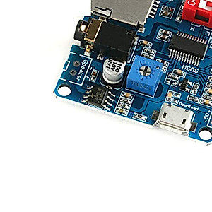 Voice Playback Module MP3 Voice Module Board WAV Decoding Trigger MP3 Playback Serial Control SD/TF Card for Arduino DY-SV5W